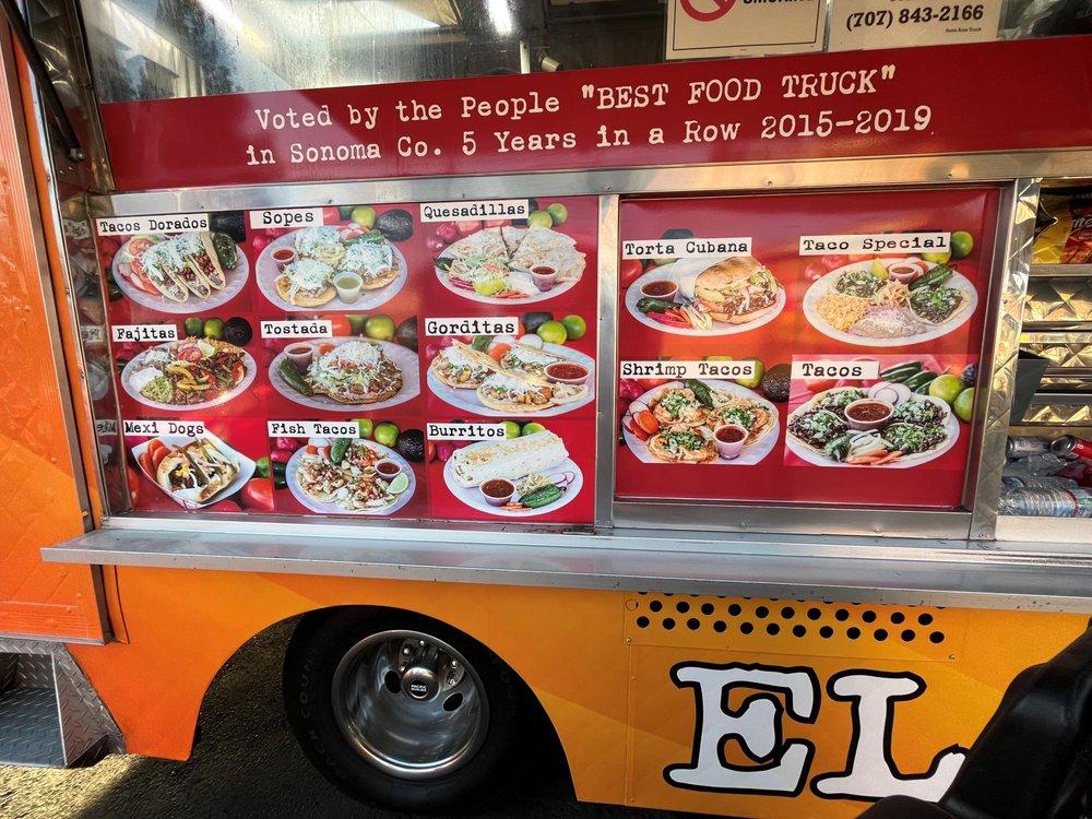 Menu at El Roy's Express Mex restaurant, Santa Rosa, 760 Sebastopol Rd