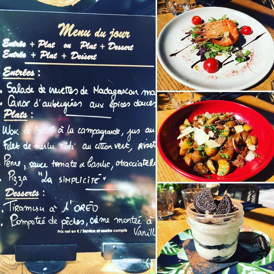 Menu au Jango restaurant, Paris