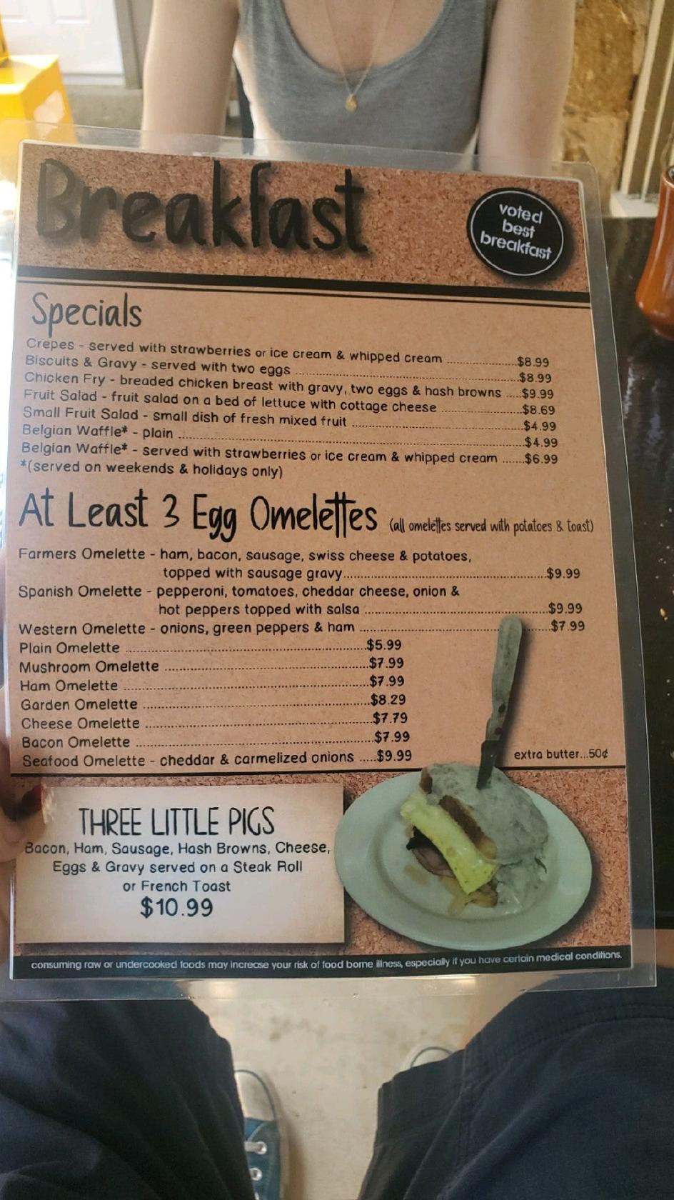 Menu at Powderbourne Sportsman's Club, East Greenville