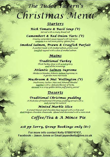 Menu at Tudor Tavern pub & bar, Llantwit Major