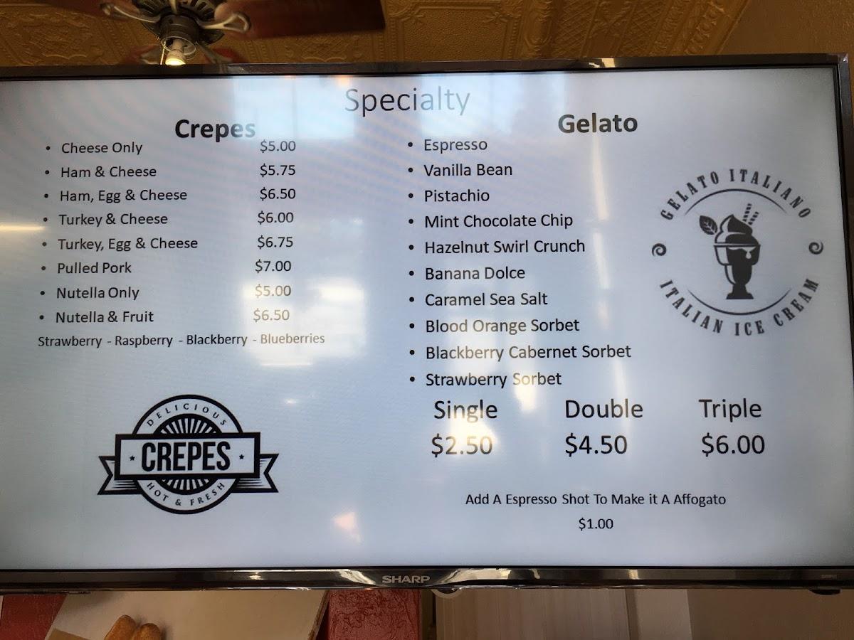 Menu at Marcel’s French Bakery & Cafe, Lakeport
