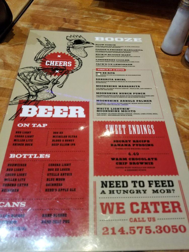 Menu at Bone Daddy's BBQ, Dallas, Spring Valley Rd