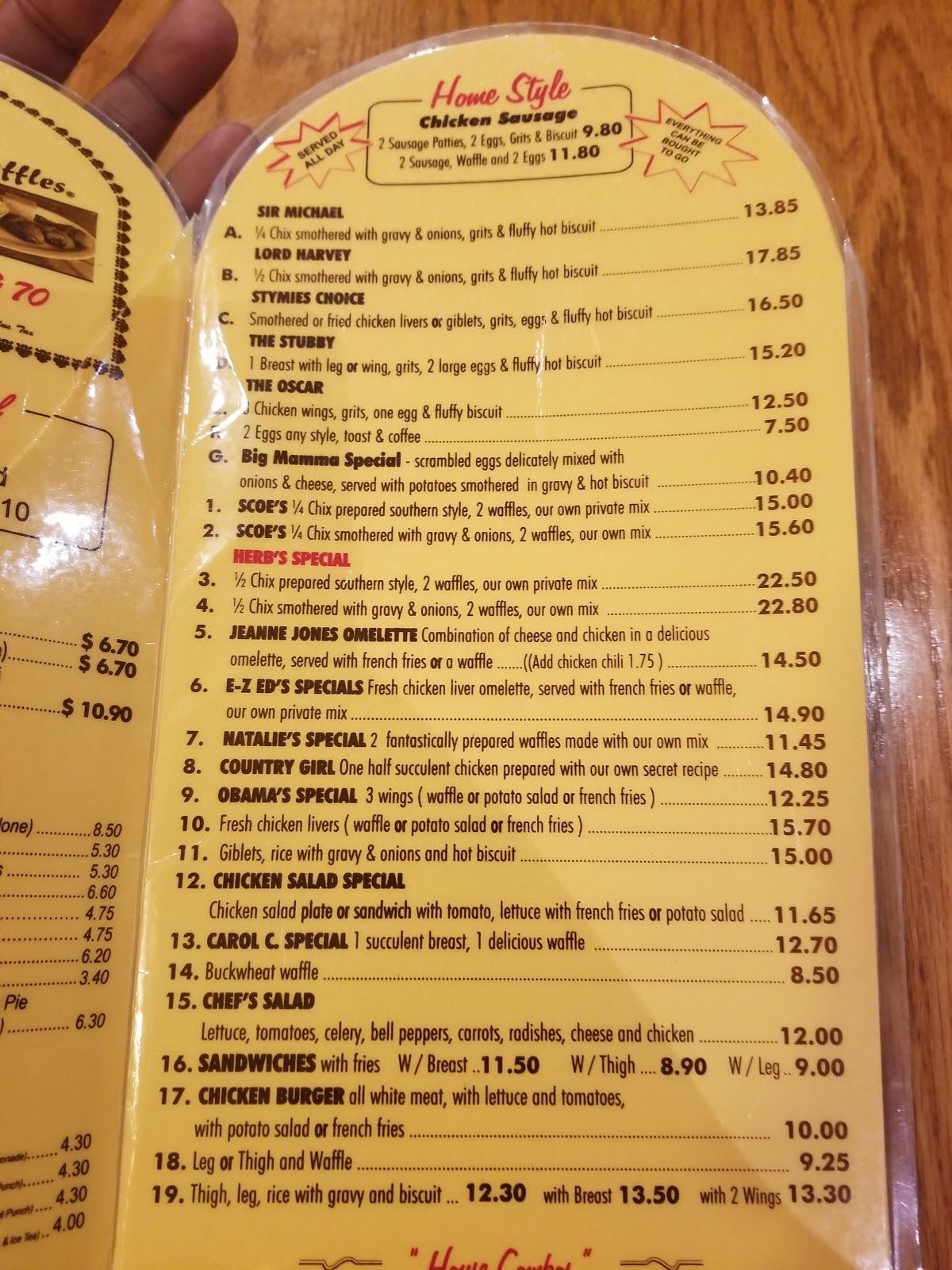 Menu at Roscoe's House of Chicken and Waffles restaurant, Inglewood ...