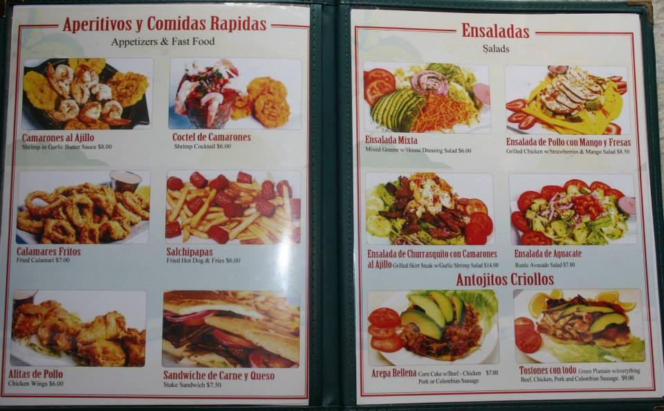 Menu at Tropical Restaurant & Bakery, Elizabeth