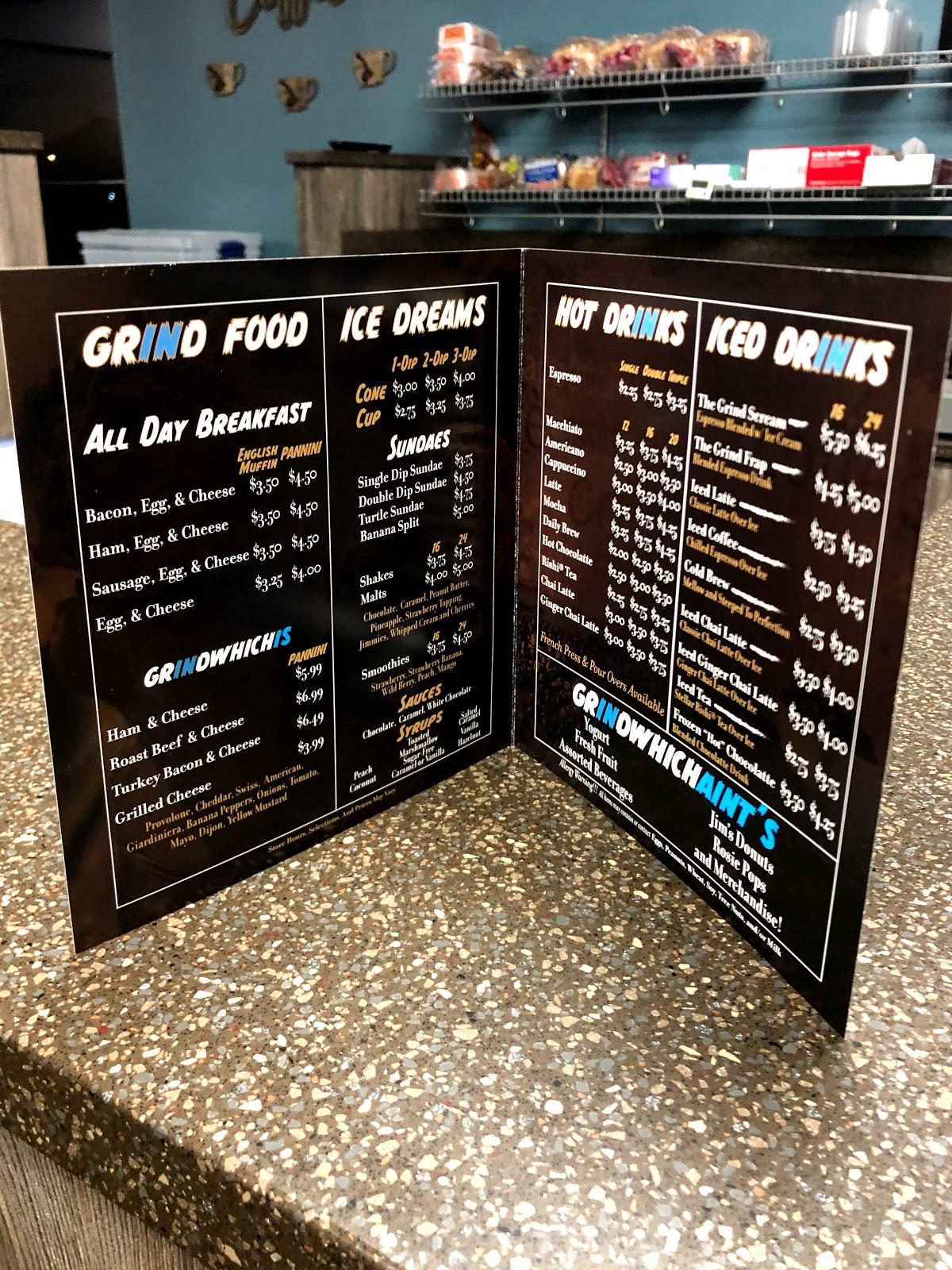 Menu at Daily Grind Café & Creamery cafe, Huber Heights