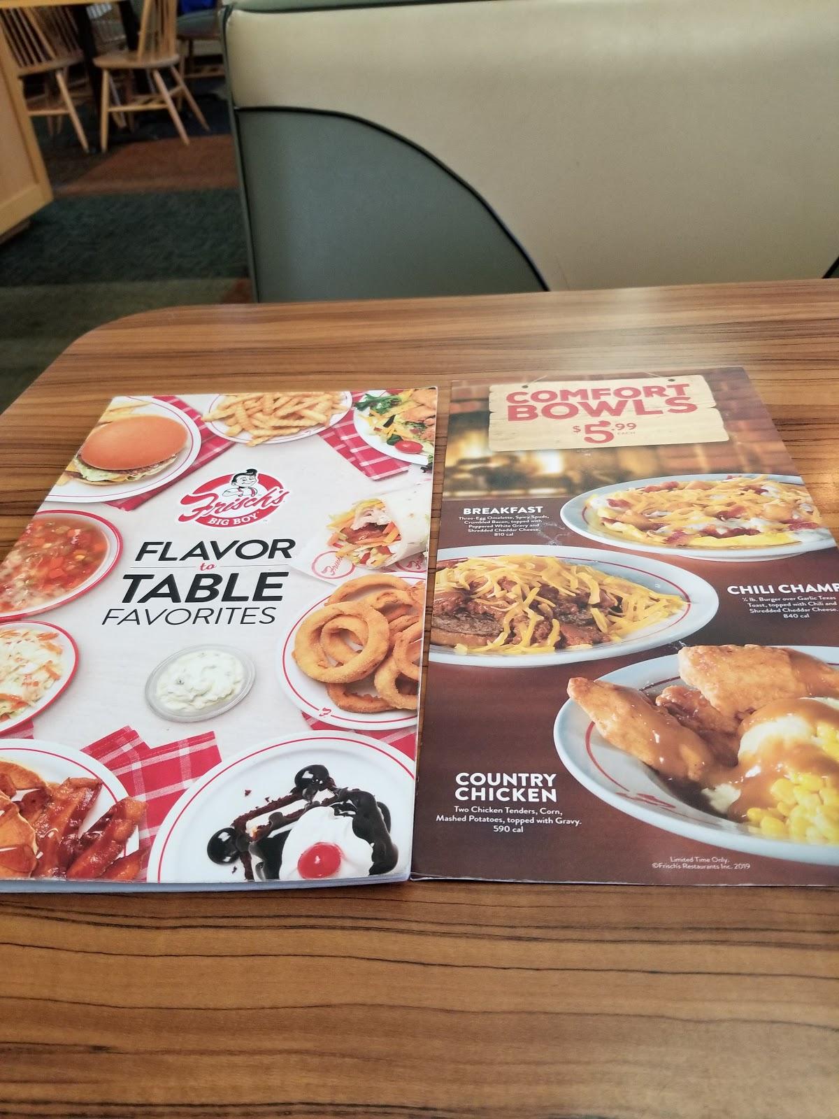 Menu at Frisch's Big Boy Restaurant, Anderson