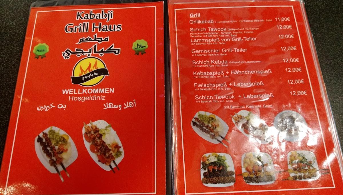 Menu at Nur Restaurant, Munich