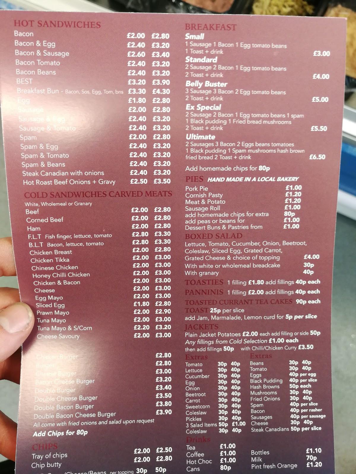 Menu at The Grove Cafe, Leeds, 396 Dewsbury Rd