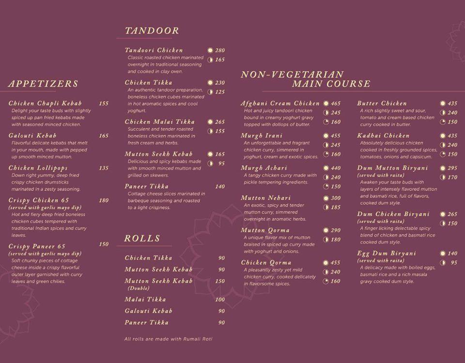 Menu at Zauk Biryani & More, Greater Noida