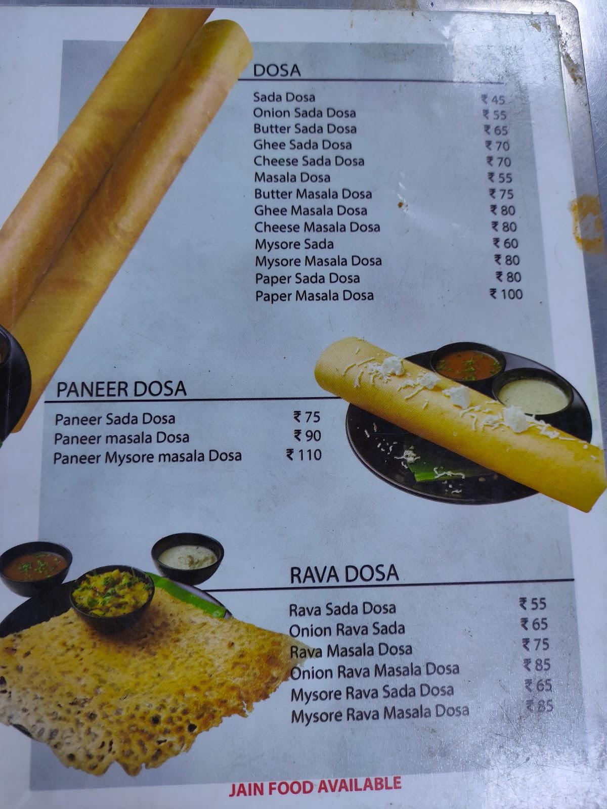 Menu at Cafe Anna, Mumbai