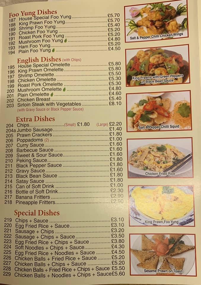Menu at China Boy Chinese Takeaway restaurant, Hengoed