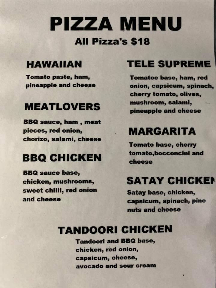 Menu at Telegraph Hotel, Tenterfield pub & bar, Tenterfield