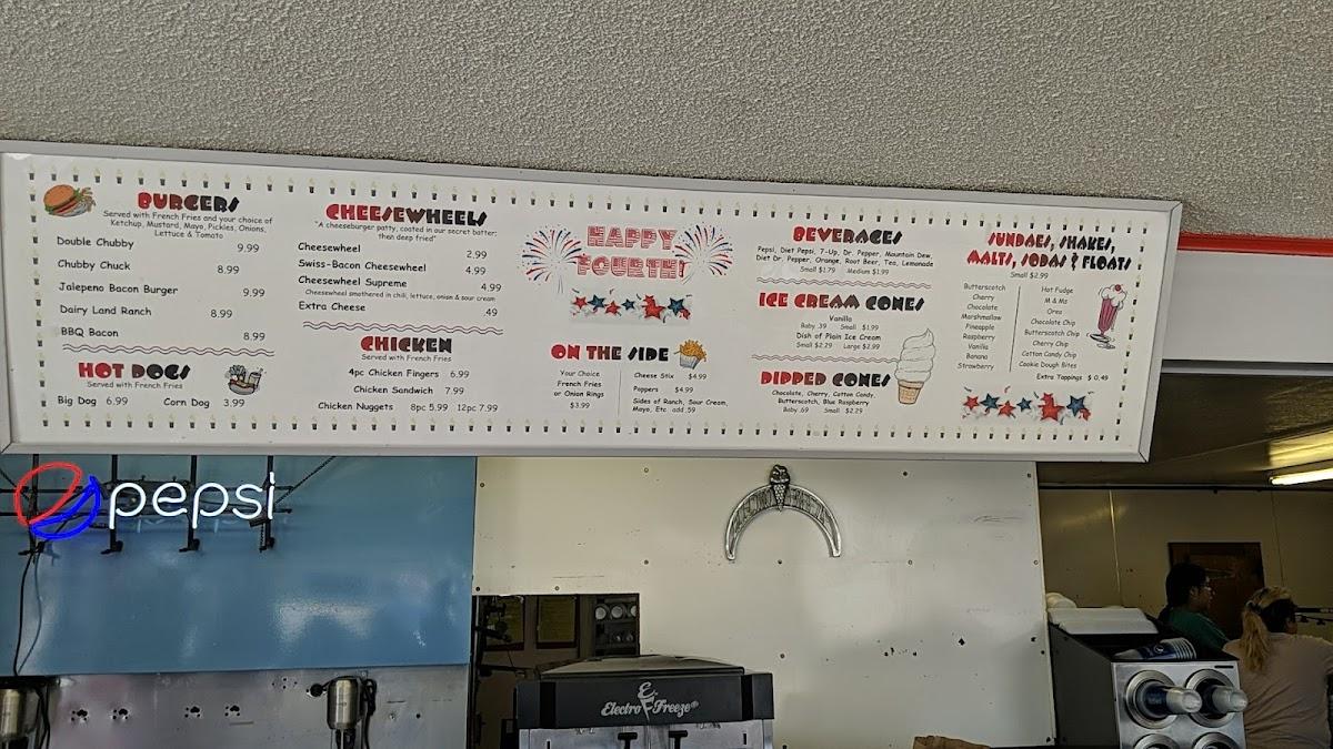 Menu at Dairy Land Drive In fast food, Lander