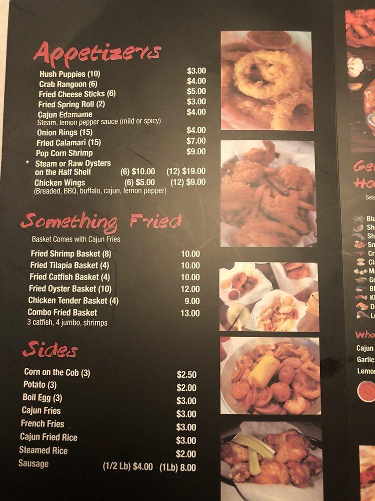 Menu at Seafood Island pub & bar, Oklahoma City