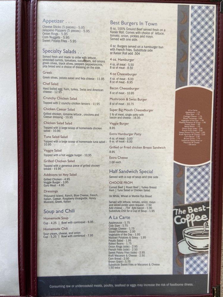 Menu at Christo's Café cafe, Orlando, Edgewater Dr