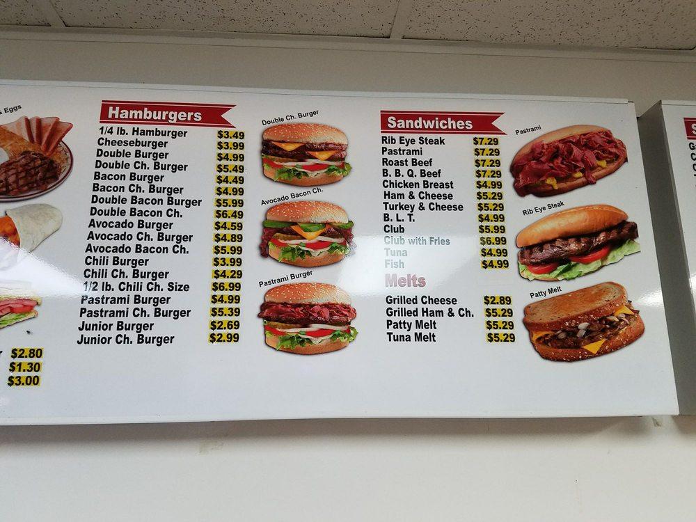 Menu at Imperial Burgers restaurant, La Habra