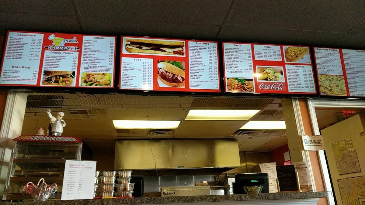 Menu at Pizza Pizzazz pizzeria, Pepperell