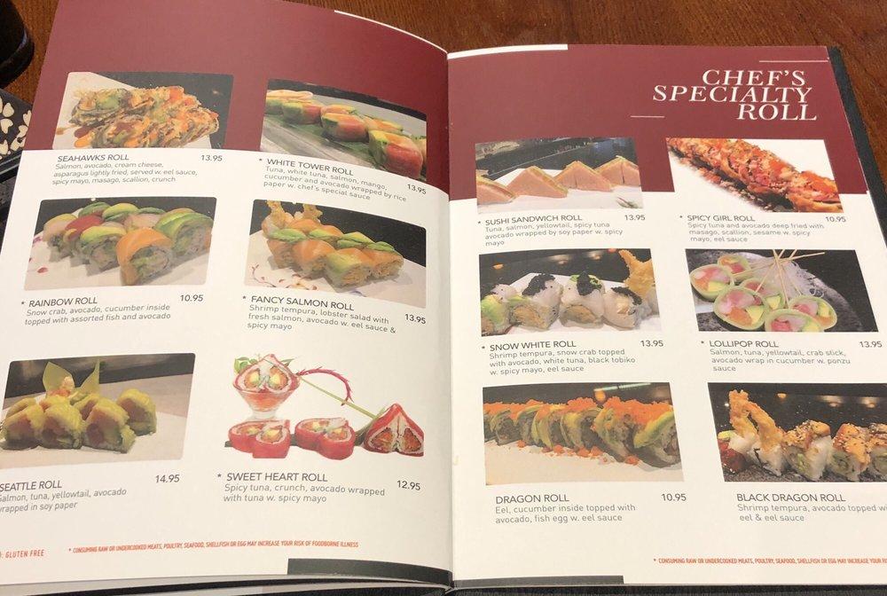 Menu at Big Fish Sushi restaurant, Bothell
