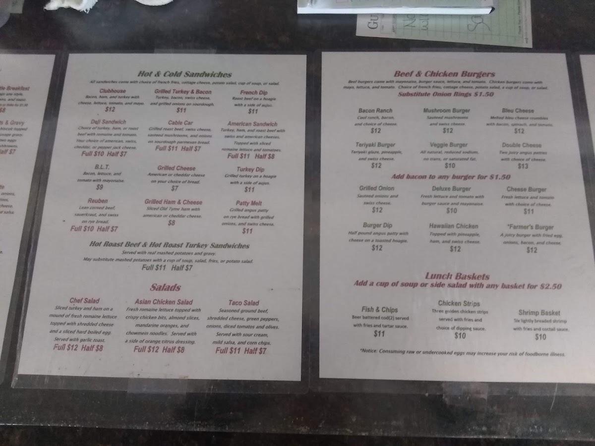 Menu at Café 544 cafe, Everson, 302 E Main St
