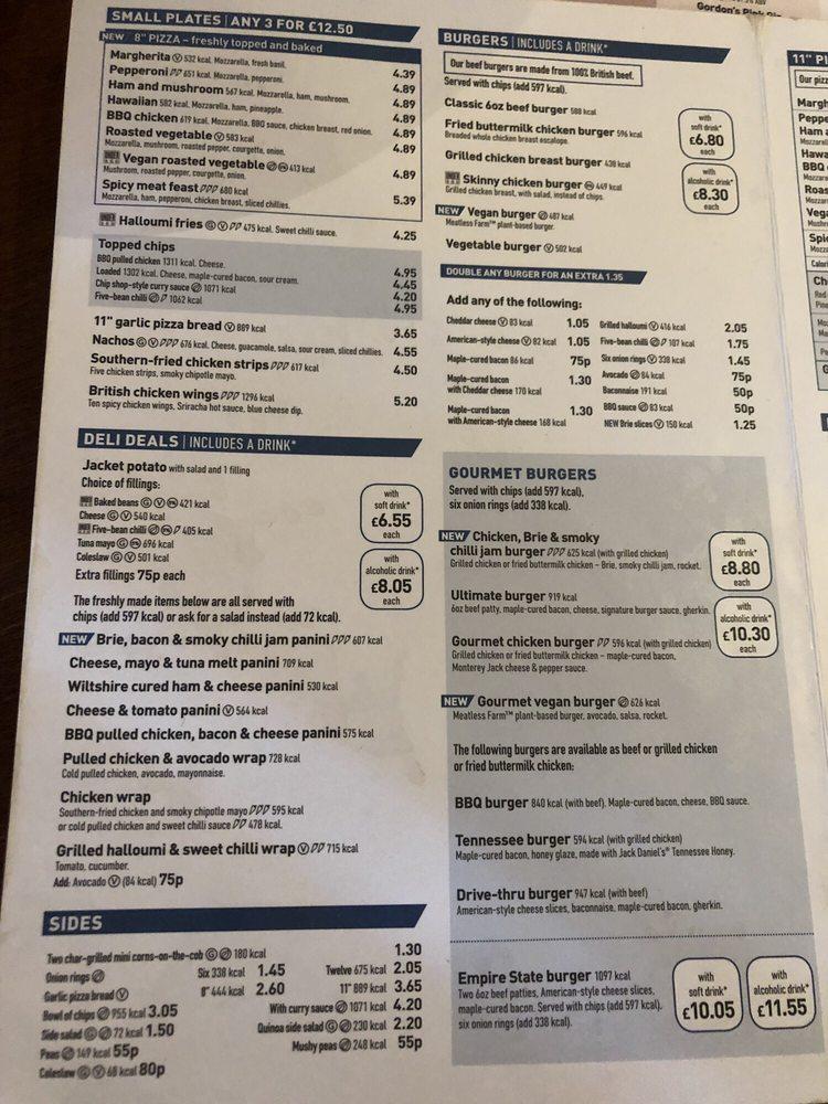 Menu at The Liberty Bounds - JD Wetherspoon pub & bar, London