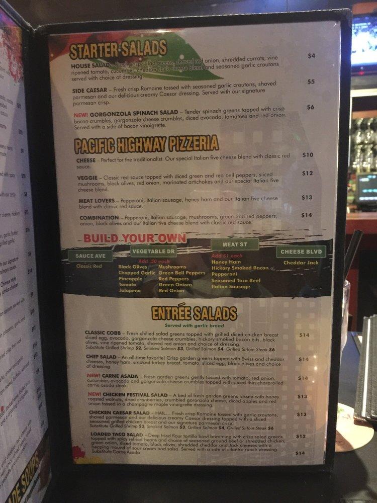 Menu at Silver Dollar Casino Seatac restaurant, SeaTac