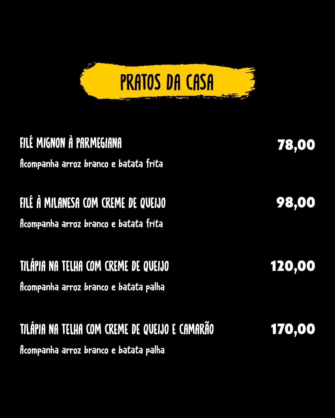 Menu em Gourmet Bar, Uberaba