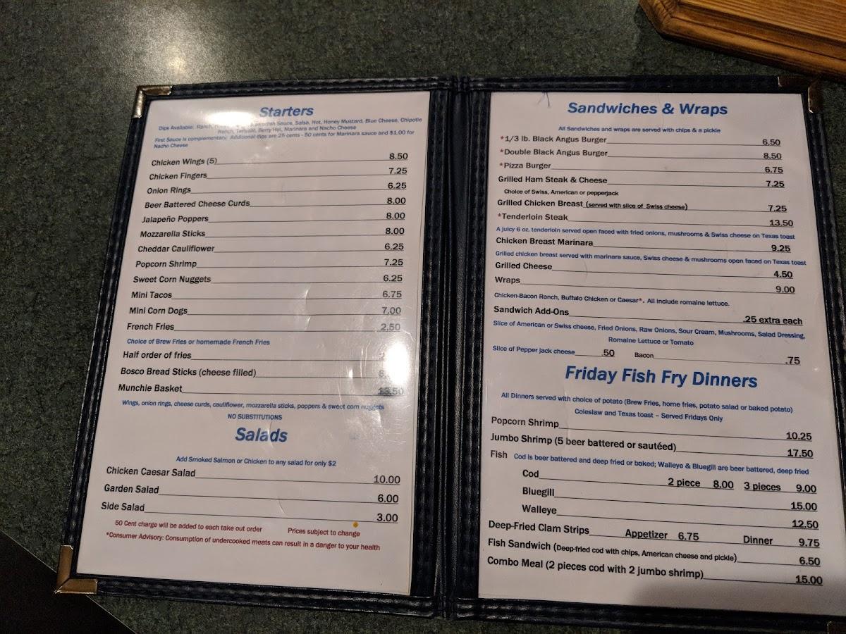 Menu at Jokers Bar & Grill LLC, Wisconsin Rapids