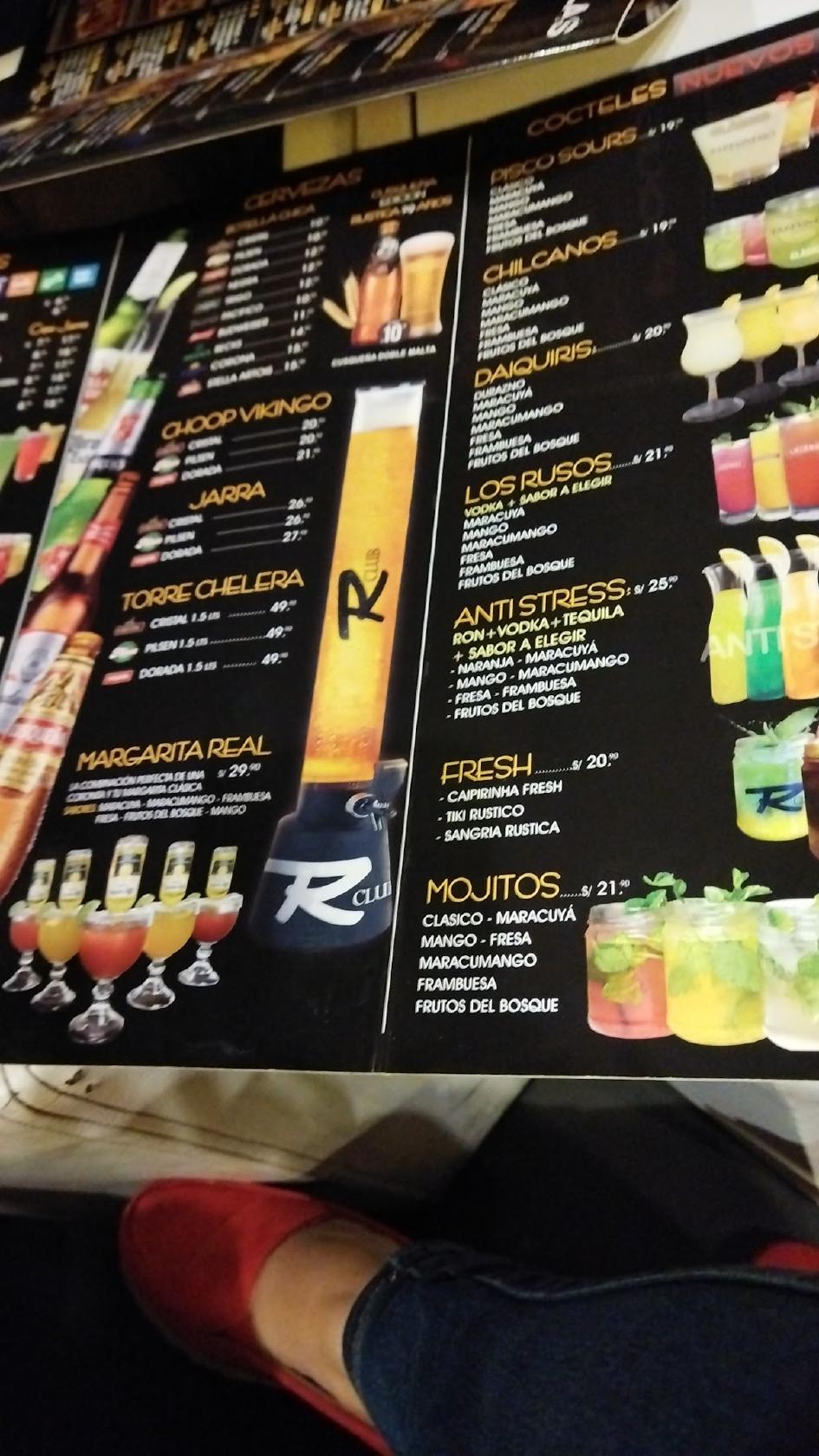 Carta del restaurante Rustica, Ventanilla