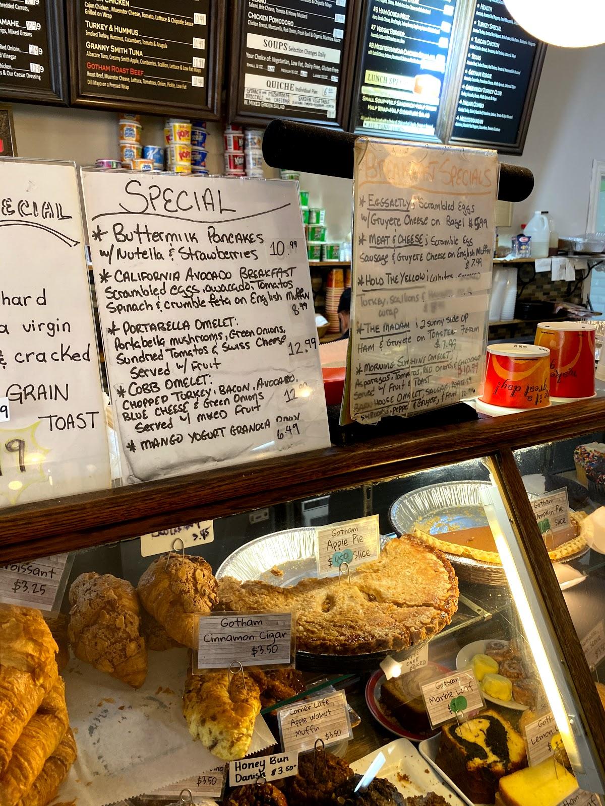 Menu at Gotham Cafe, New York City, 2nd Ave