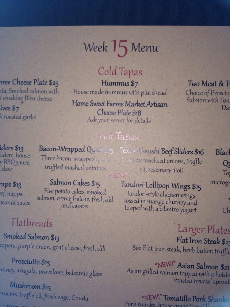 Menu at Ninety Six West pub & bar, Brenham