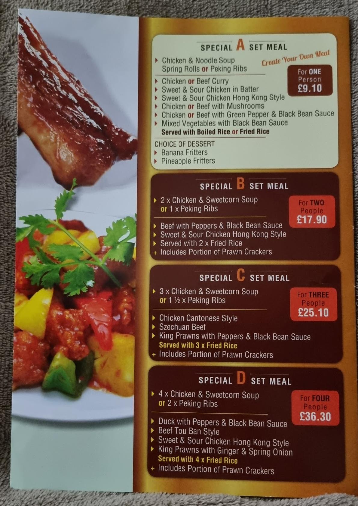Menu at Cuisine Kitchen fast food, Linlithgow
