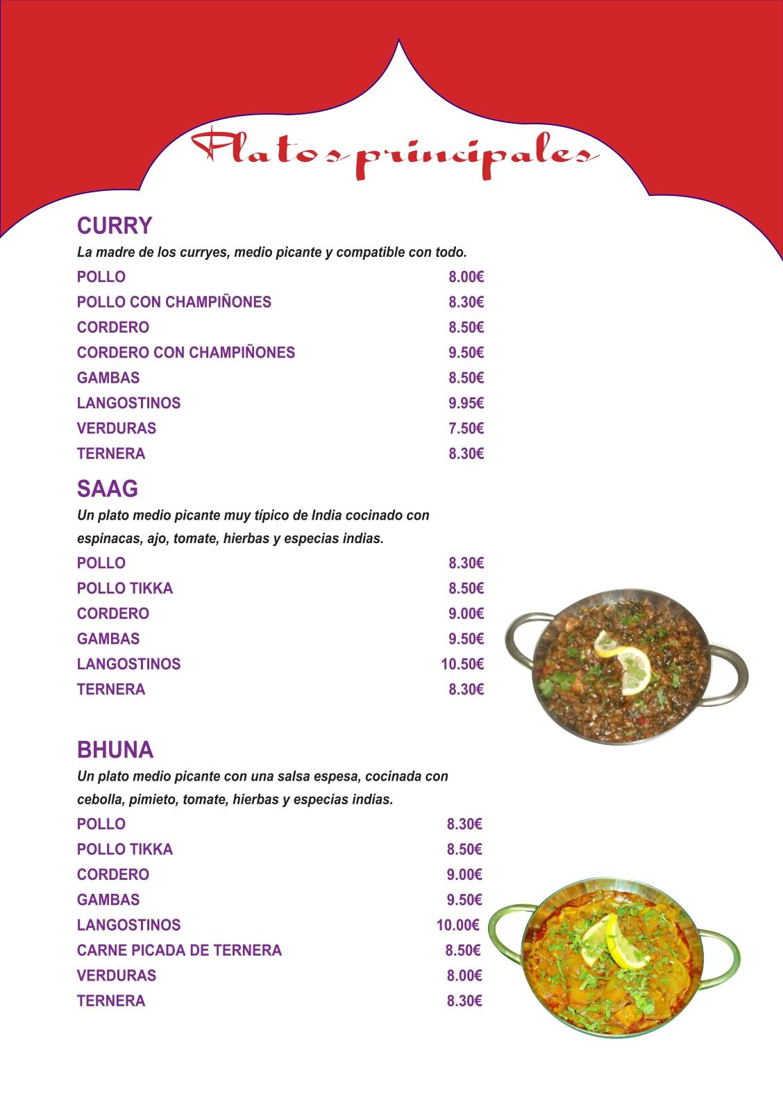 Menu at New Delhi Albox restaurant, Albox