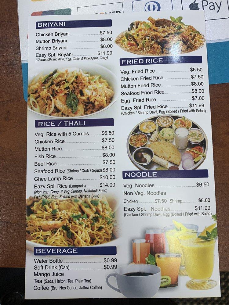 Menu at SLS Eazy Carry Take Out Restaurant, Mississauga, 16-2275 ...