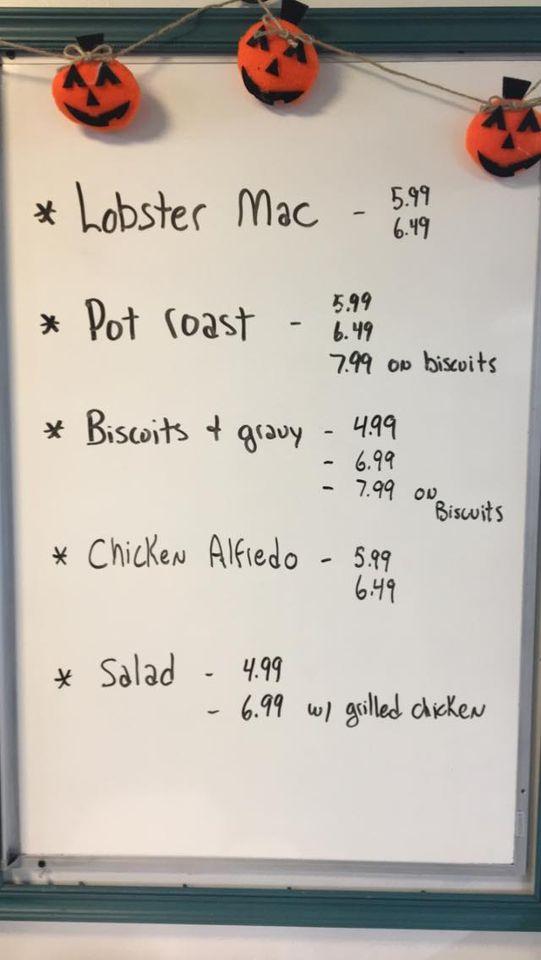 Menu at The Snack Shack, Middleville