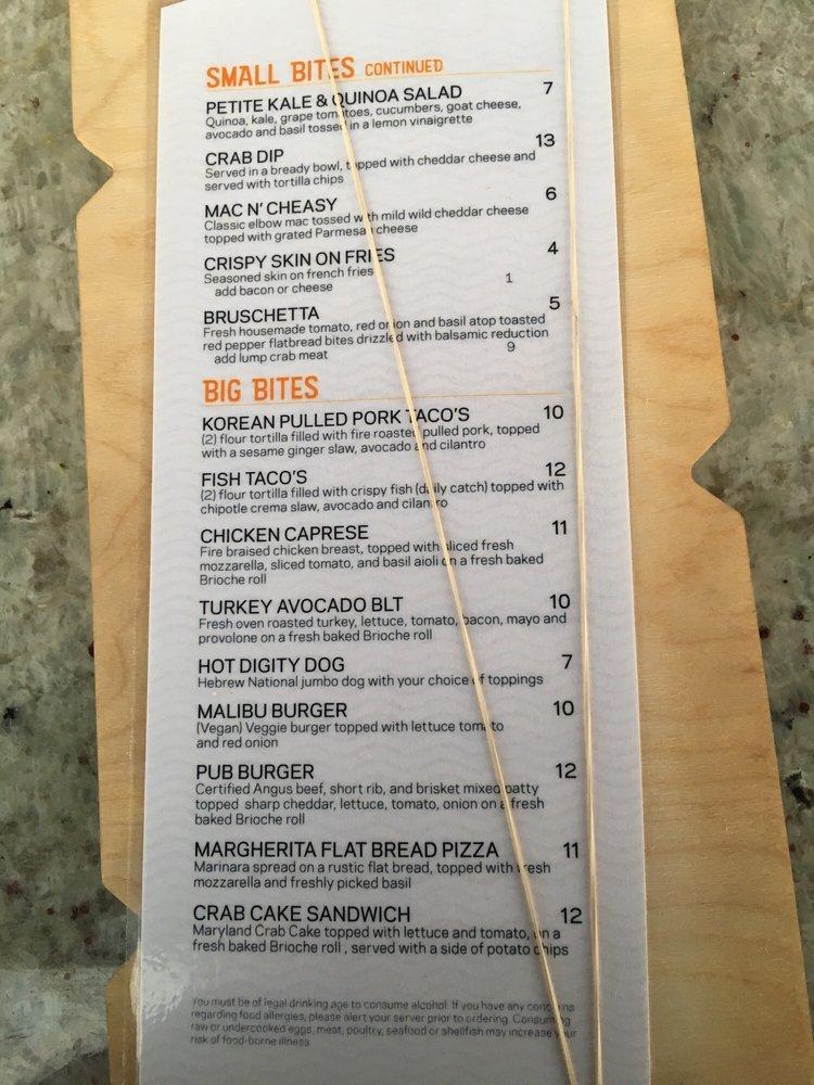 Menu at Stacey Snyder pub & bar, Ocean City