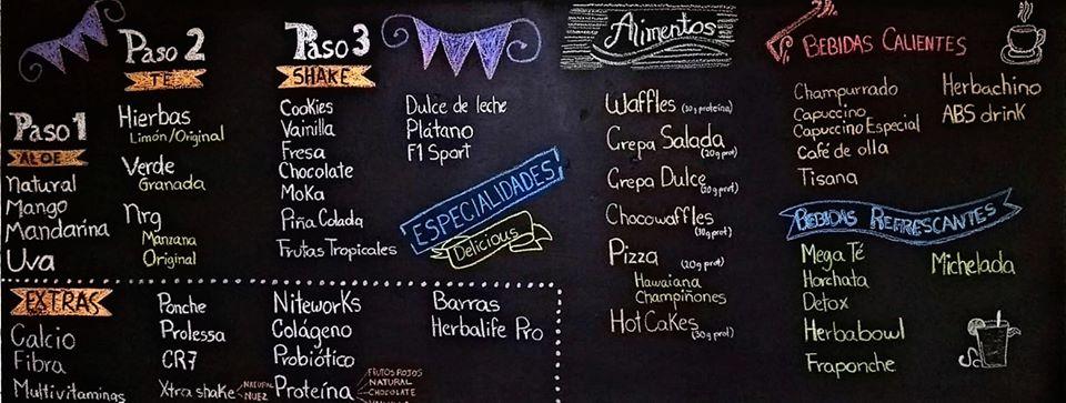 Menu at Protein Club Vida Saludable, Puebla City
