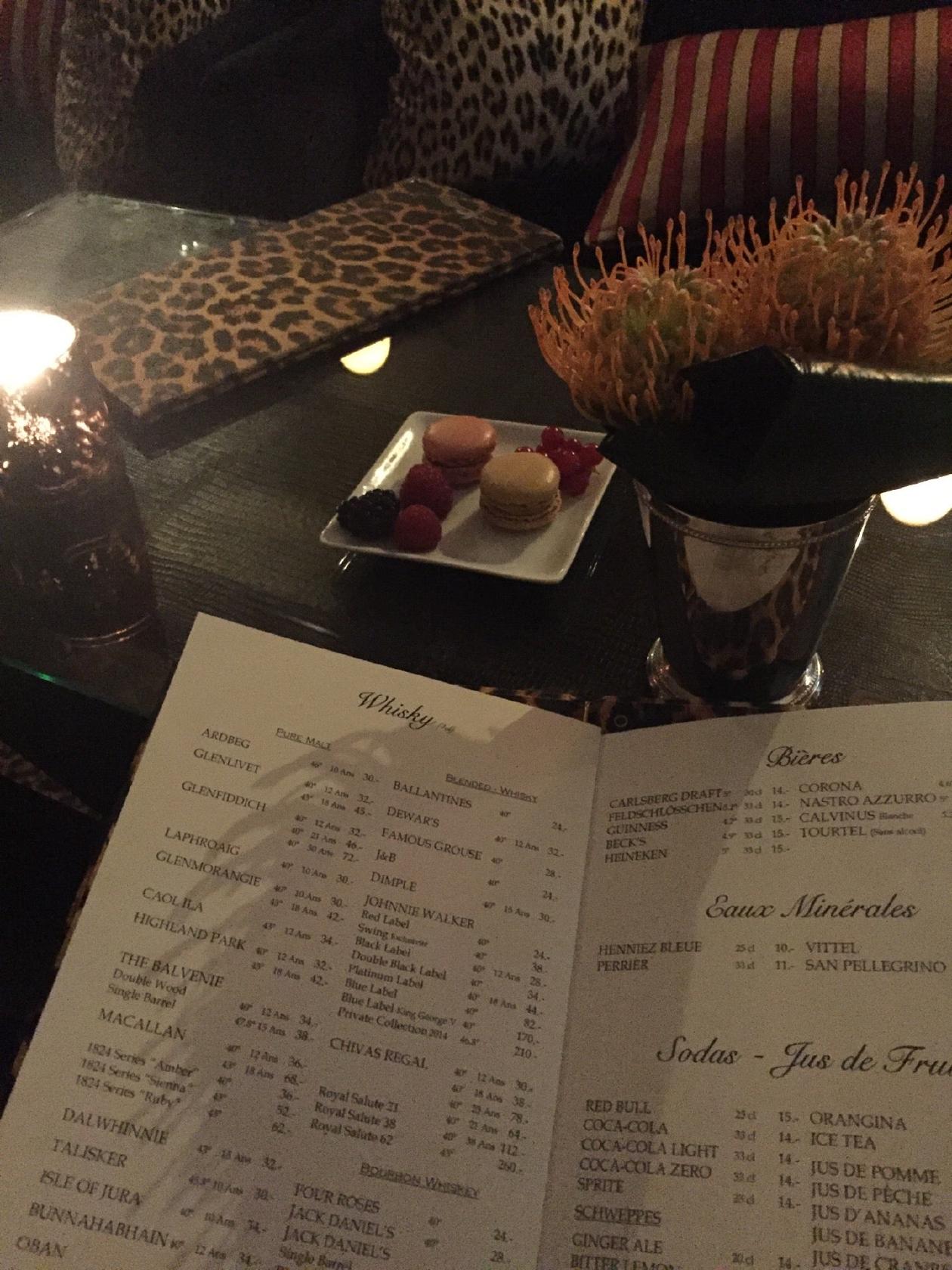 Speisekarte von The Leopard Room Bar & Lounge, Genf