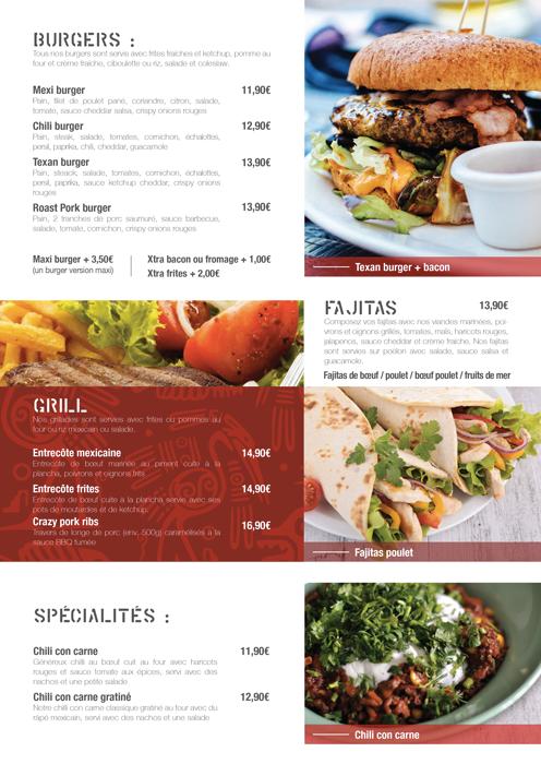 Menu at Tex'nGo restaurant, Antony