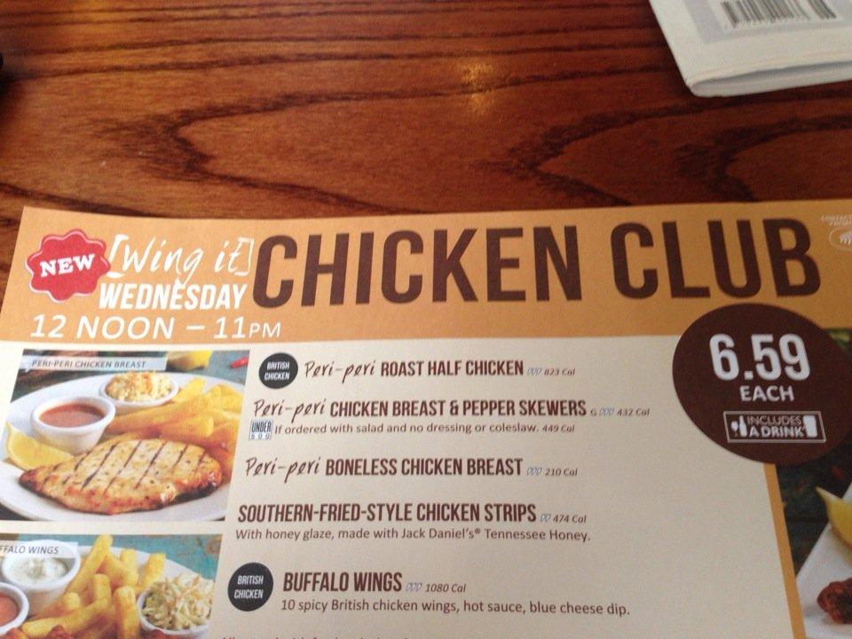 Menu at The Flying Boat pub & bar, Dartford