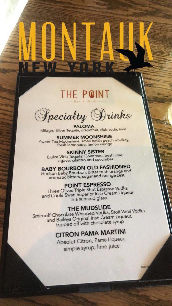 Menu at The Point Bar & Grill, Montauk