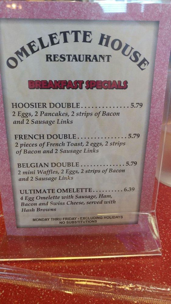 Menu at Omelette House Restaurant, Schererville