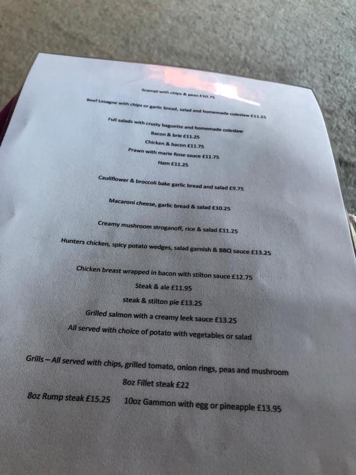 Menu at The Poachers Pocket pub & bar, Shepton Mallet, Chelynch Rd