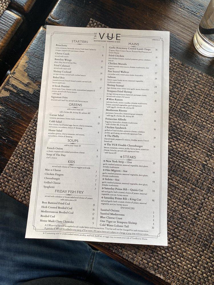 Menu at The Boathouse- Waterfront Dining & Bar, Wisconsin Dells