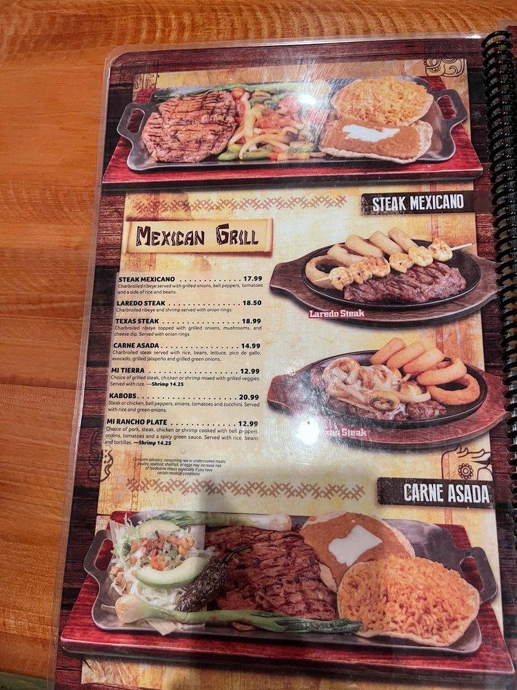 Menu at Don Sol Mexican Grill restaurant, Mattoon