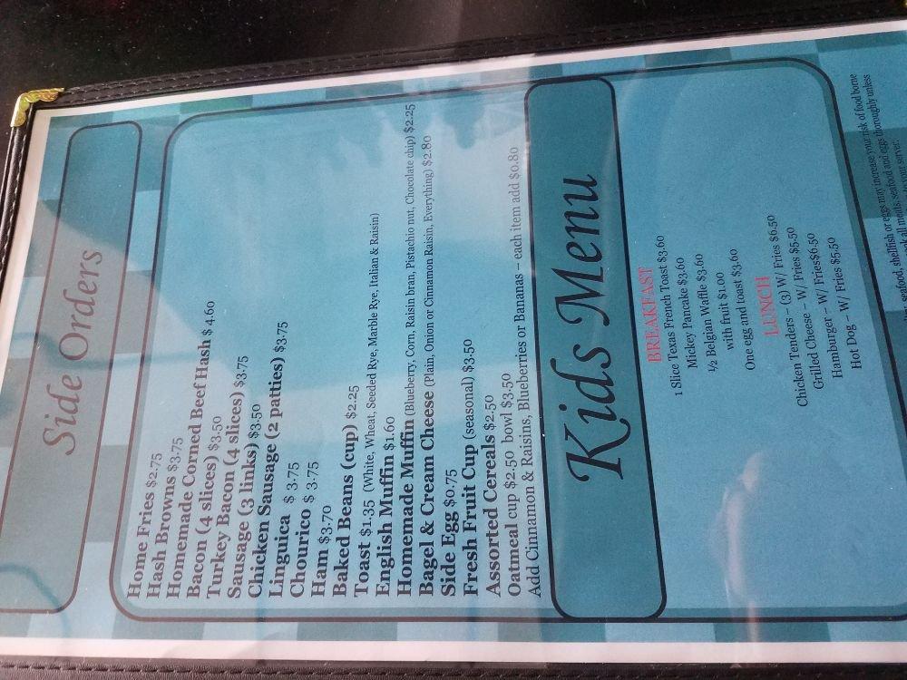 Menu at Gel's Kitchen 2 restaurant, Warwick