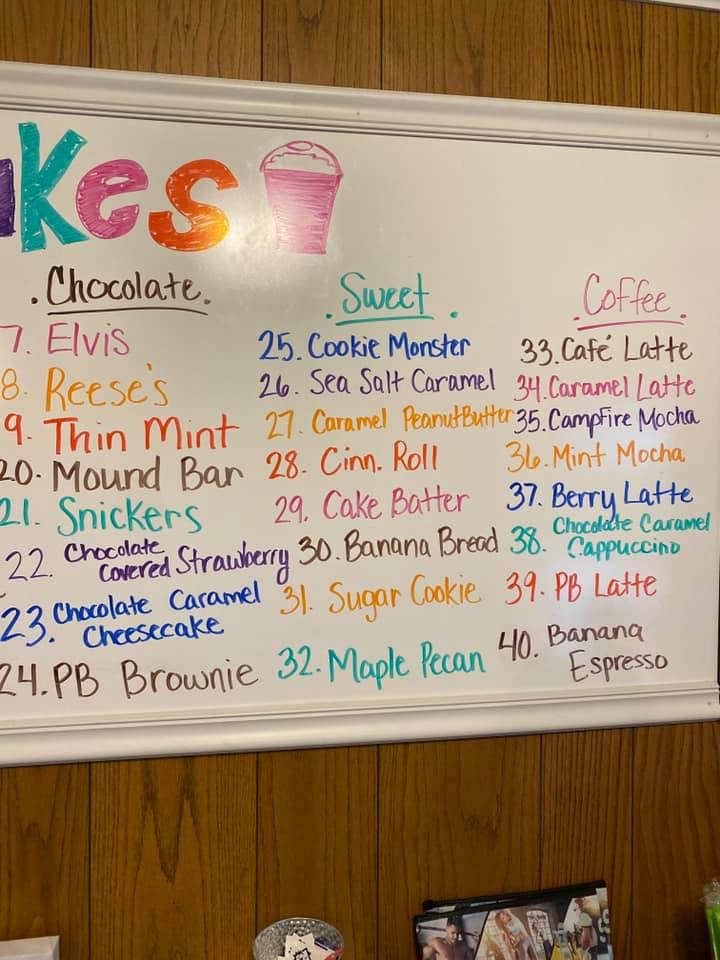 Menu at Inspire Nutrition restaurant, Gaylord