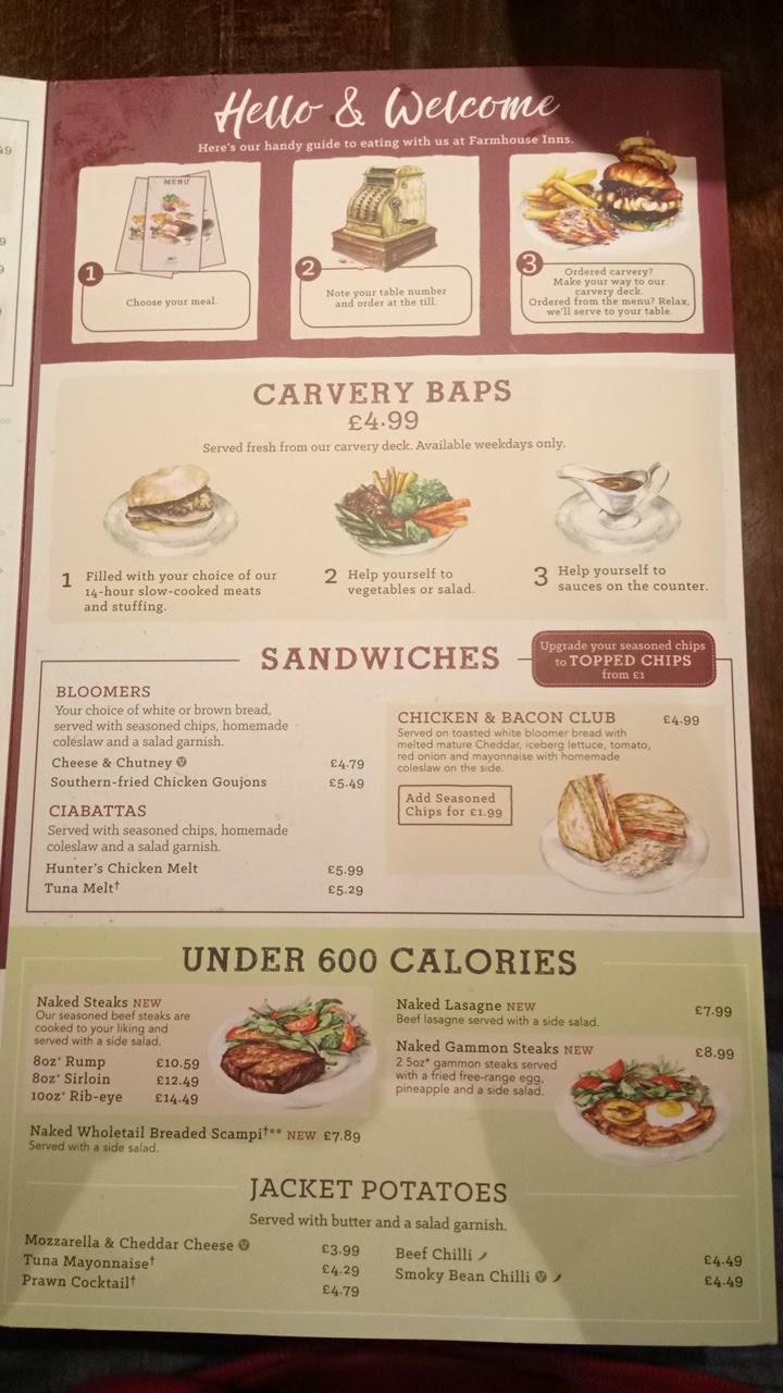 Menu at Windmill Farm - Dining & Carvery pub & bar, Lincoln