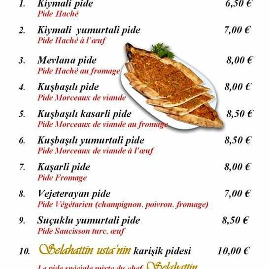 Menu at Sofram restaurant - iskender kebap yaprak doner, Saint-Nicolas