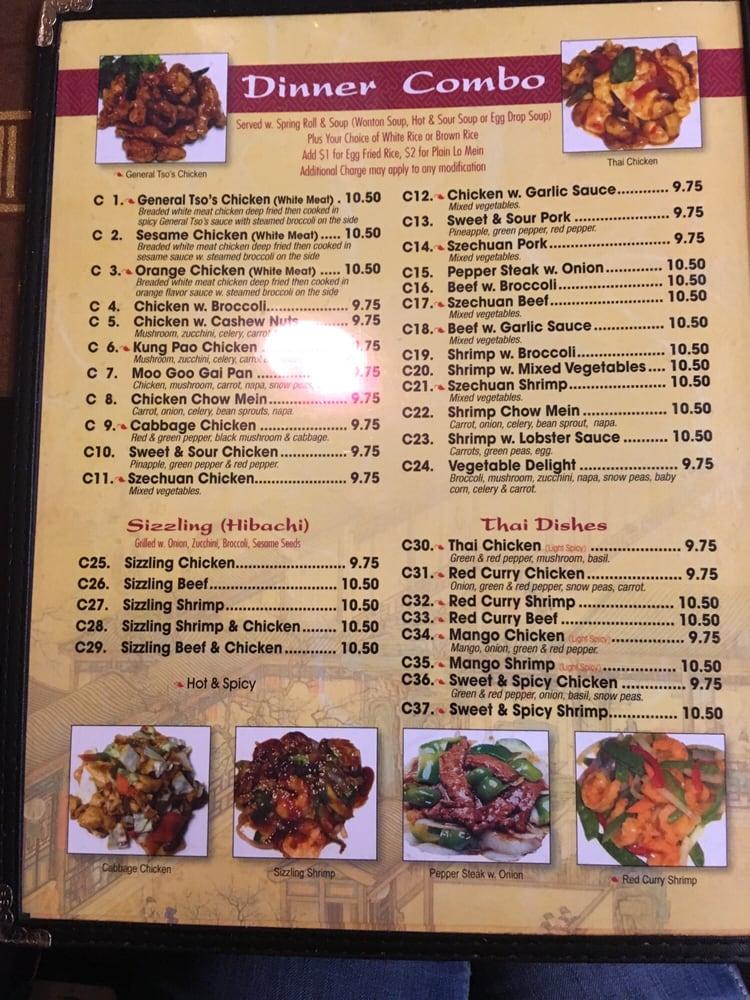 Menu at Koyame Asian Express restaurant, The Villages