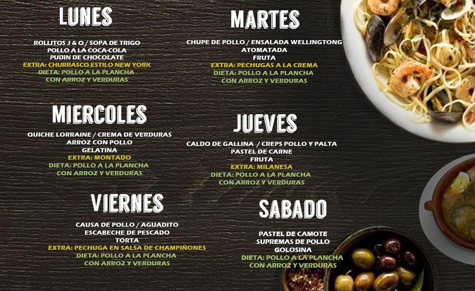 Menu at Buen Apetito restaurant, Arequipa